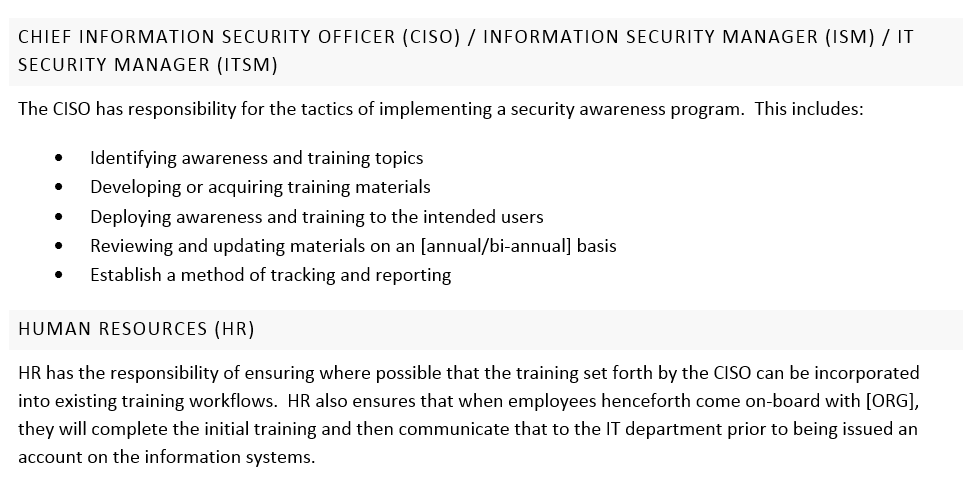 Writing a Training Policy – Securing Your Users