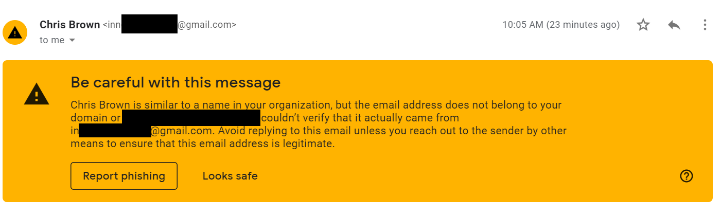 New Phishing Warnings in GSuite – Securing Your Users